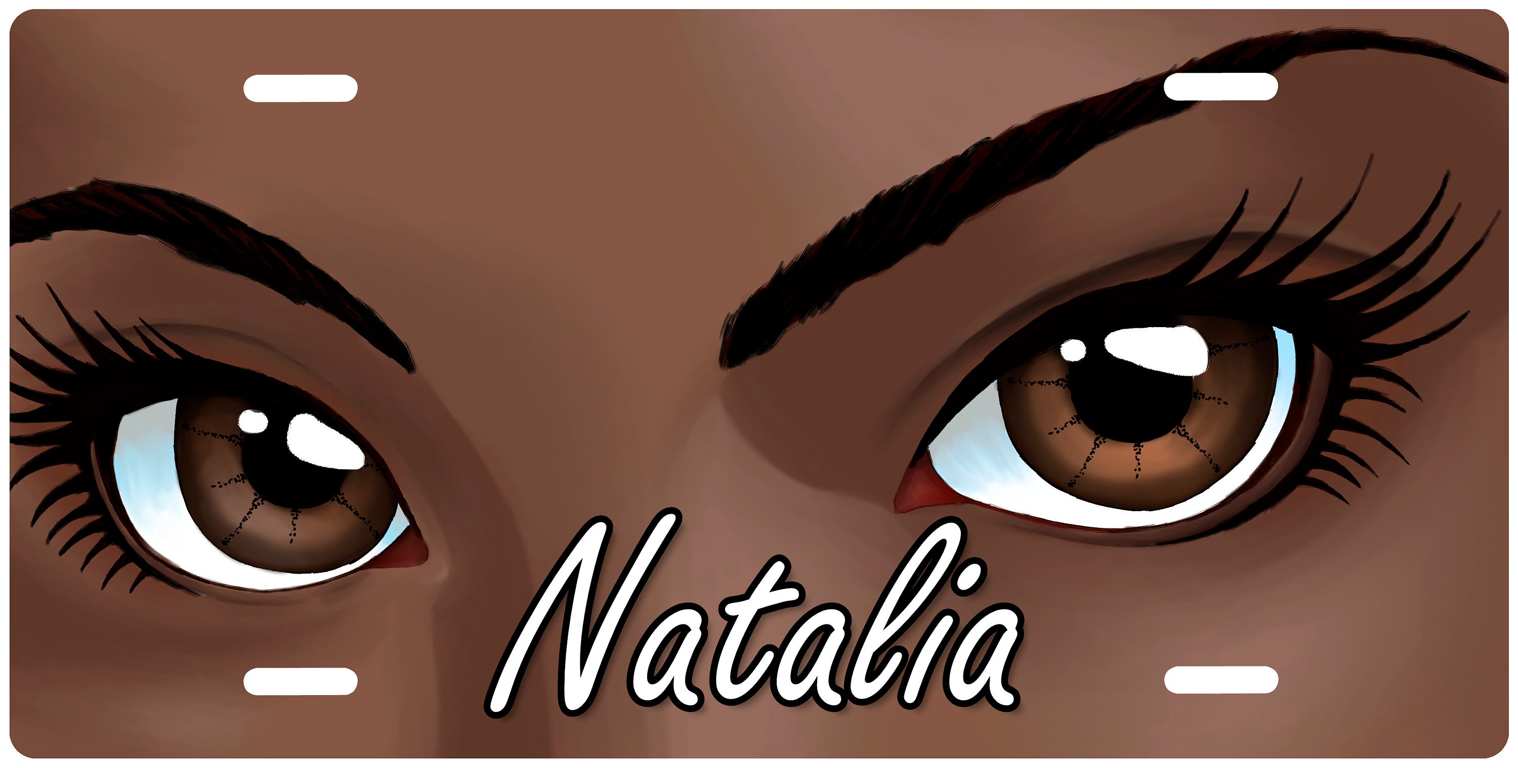 Personalized Custom Eyes, Cat Eyes, & Beach Lovers License Plates, Add ...
