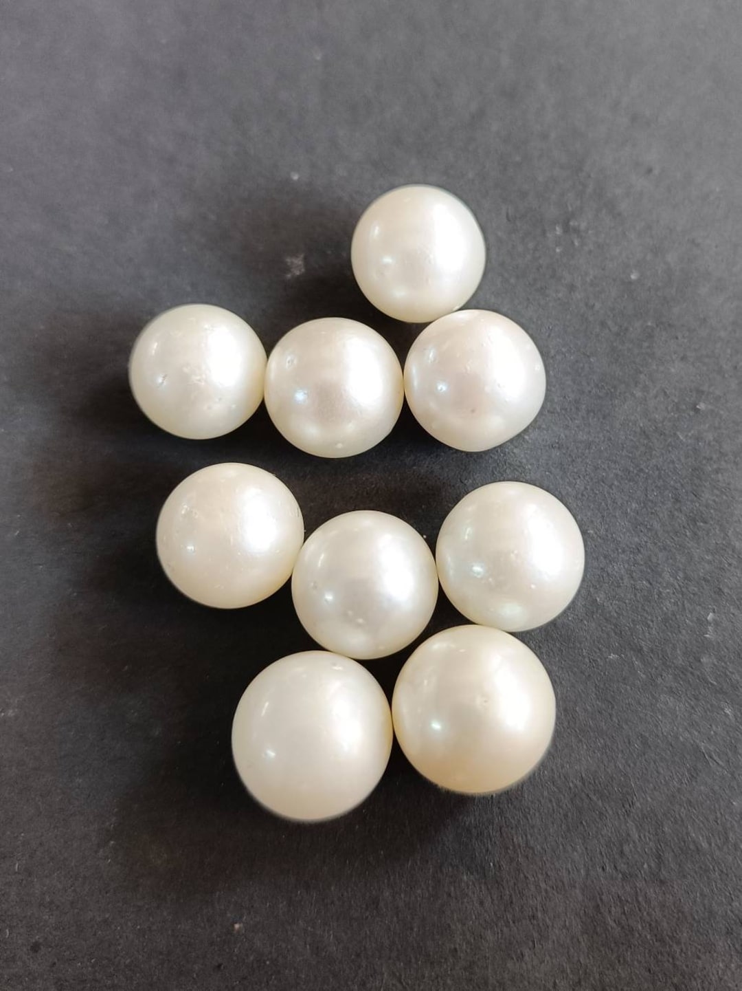 Natural Pearl Gemstone, Round Shape, 12 Mm, Jewelry Making (2 Pcs.) - Etsy