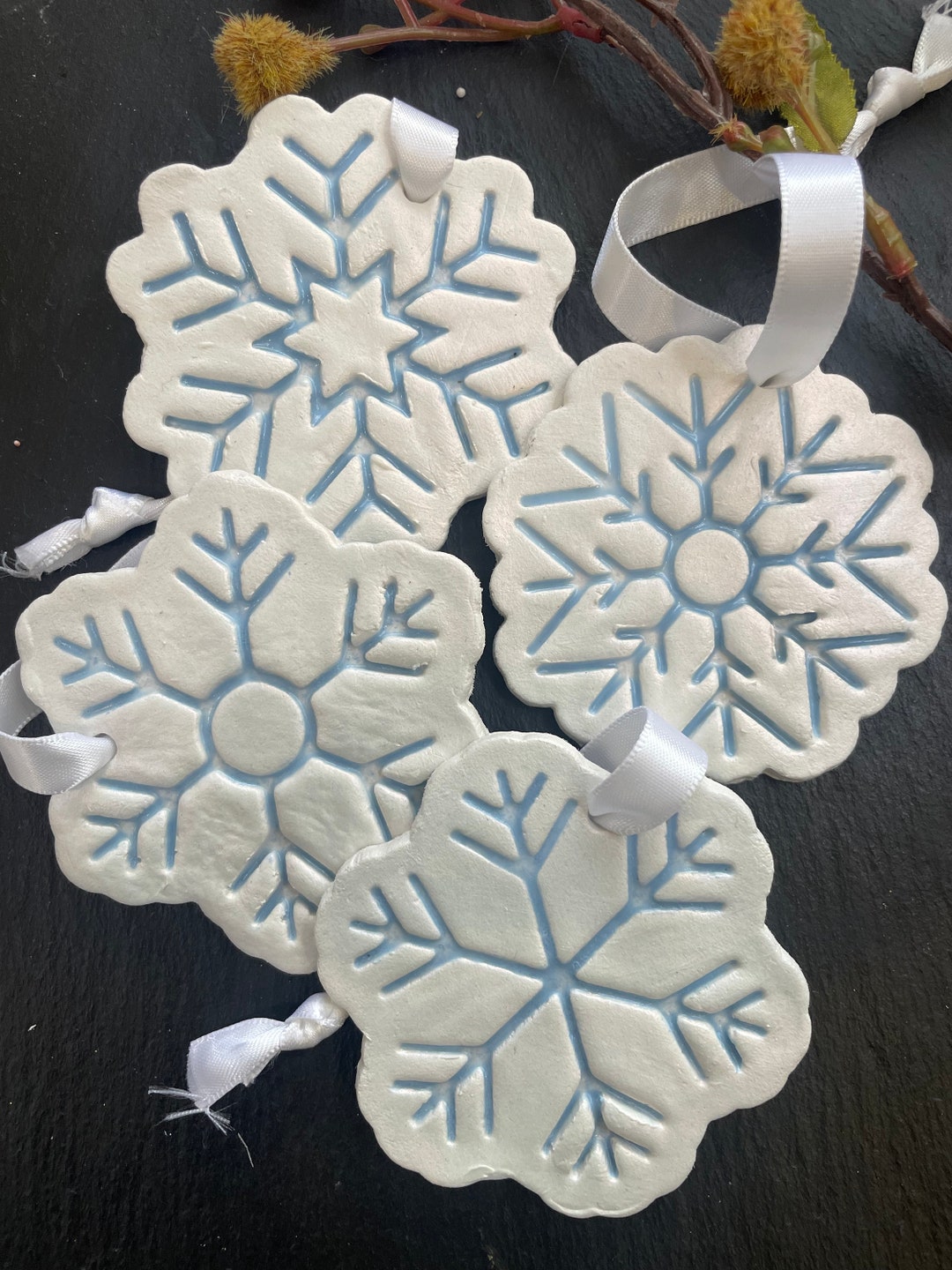 Snowflake Ornaments - Etsy