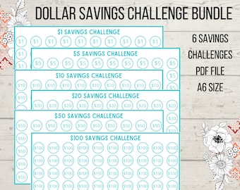 June Monthly Savings Challenge Printable PDF File Letter Size Dave ...