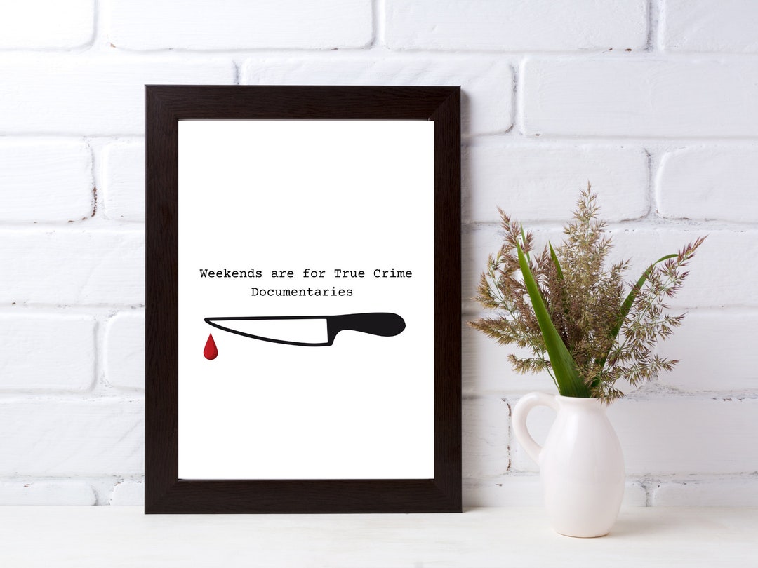 True Crime Print, Downloadable Print, Printable Wall Art, Minimalist ...