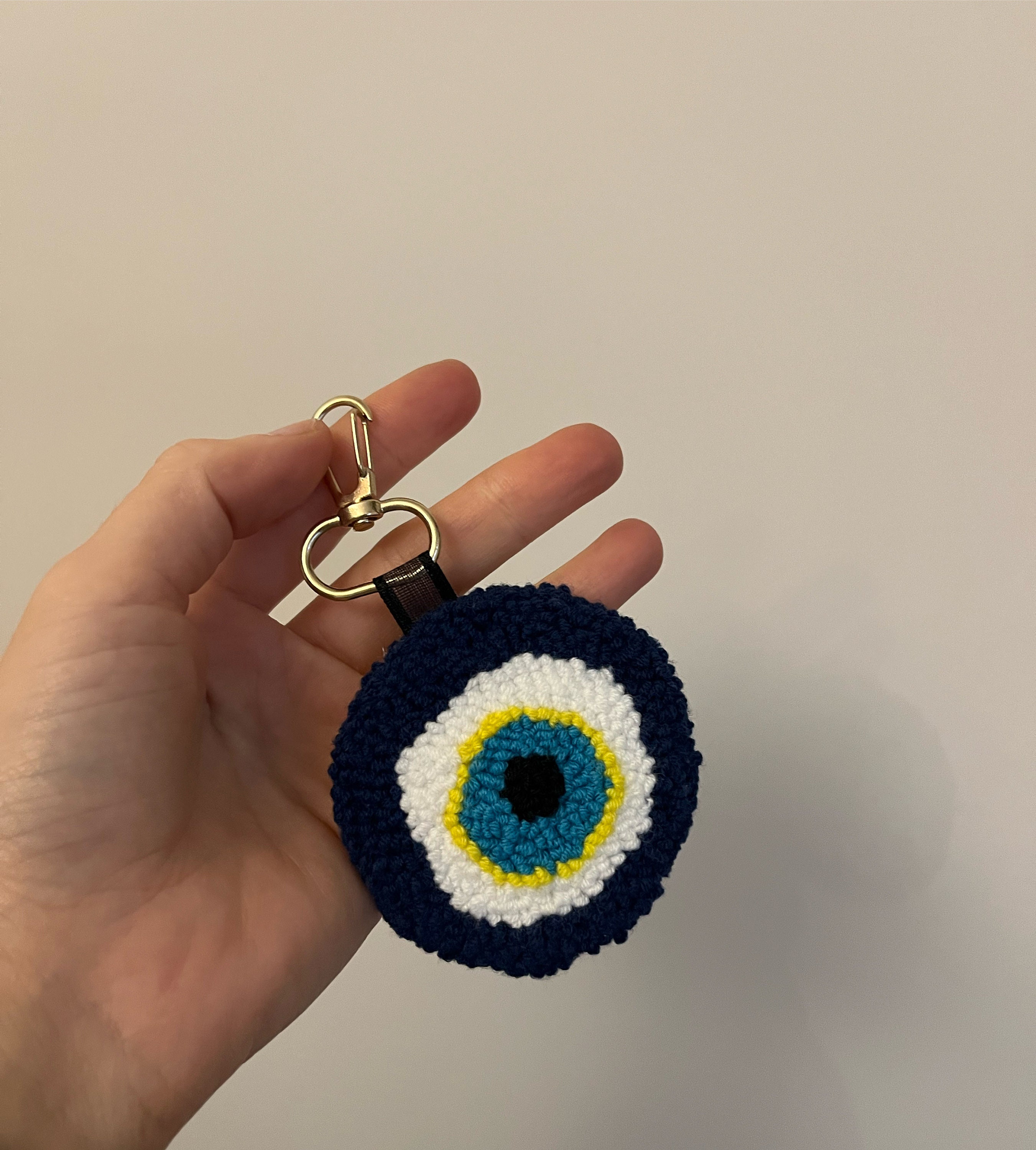 Punch Needle Keychain Tufted Keychain Punch Needle Keyring - Etsy