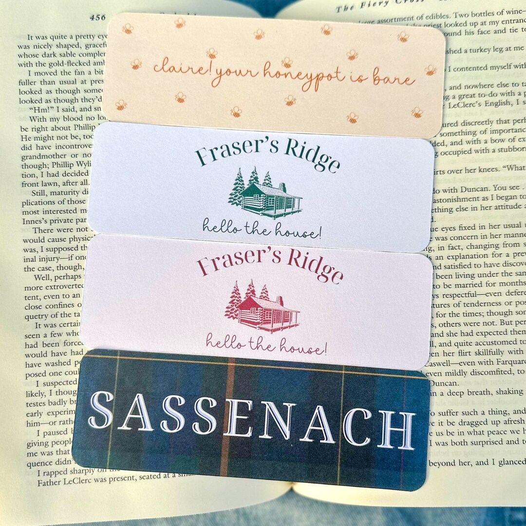 Outlander Bookmark, Jamie and Claire, Romance, Bookmark, Reading ...