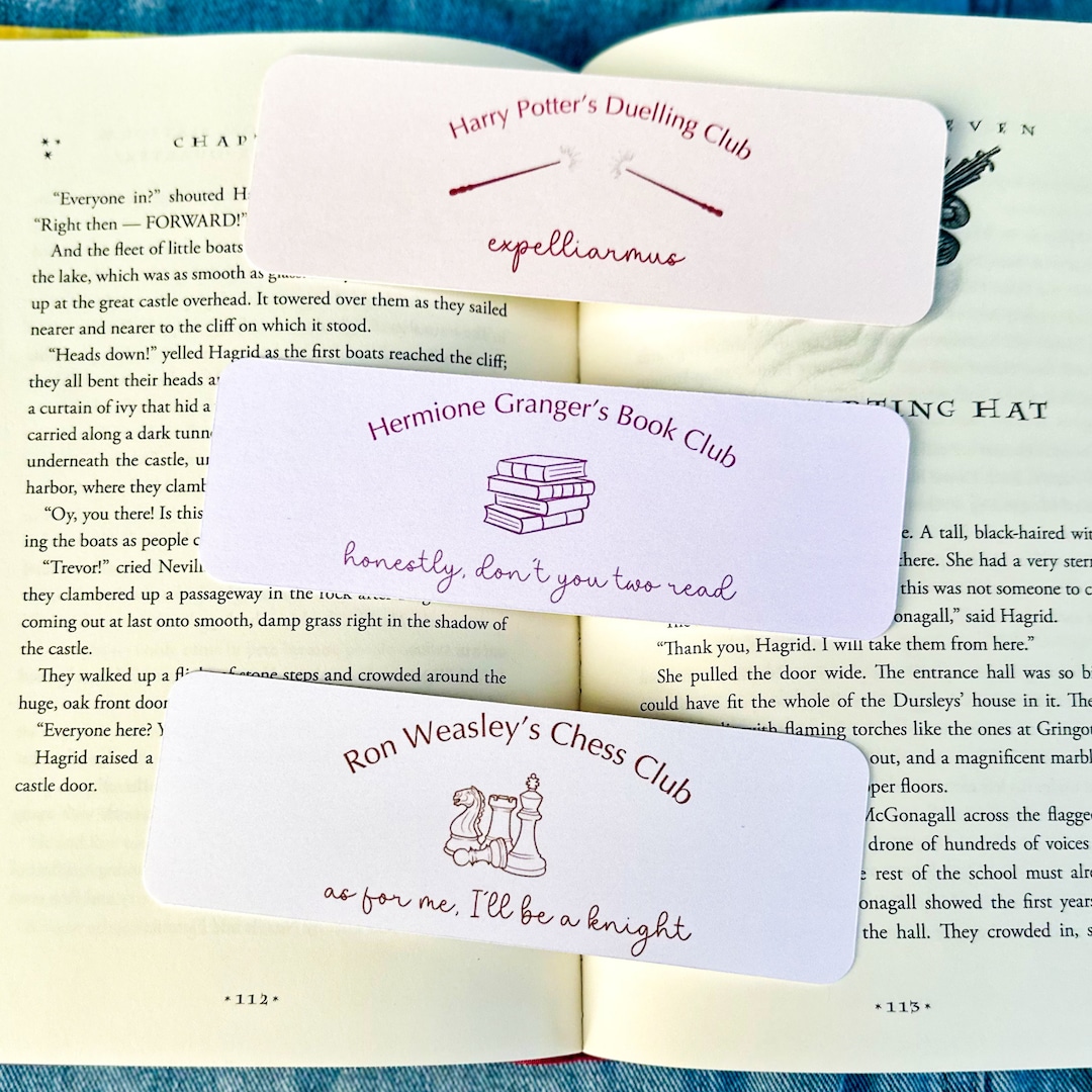 Wizarding World Bookmark, Harry Potter Inspired Bookmark, Ron Weasley ...
