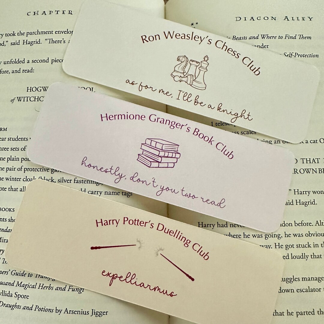 Wizarding World Bookmark, Harry Potter Inspired Bookmark, Ron Weasley ...