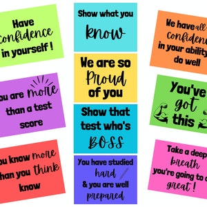 State Testing Encouragement Posters - Etsy