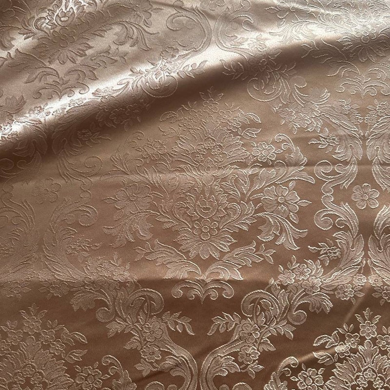 Pink Damask Fabric - Etsy