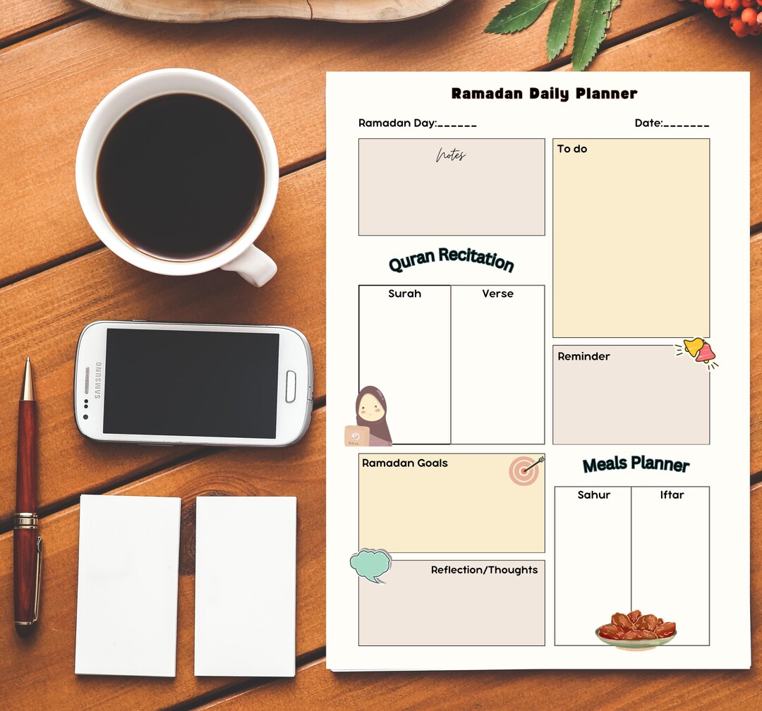 Ramadan Planner | Printable Ramadan Journal | Islamic Monthly | Daily ...