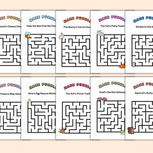Maze Puzzle for Kid | Fun Maze Puzzle | Kid Activities Book | Brain ...