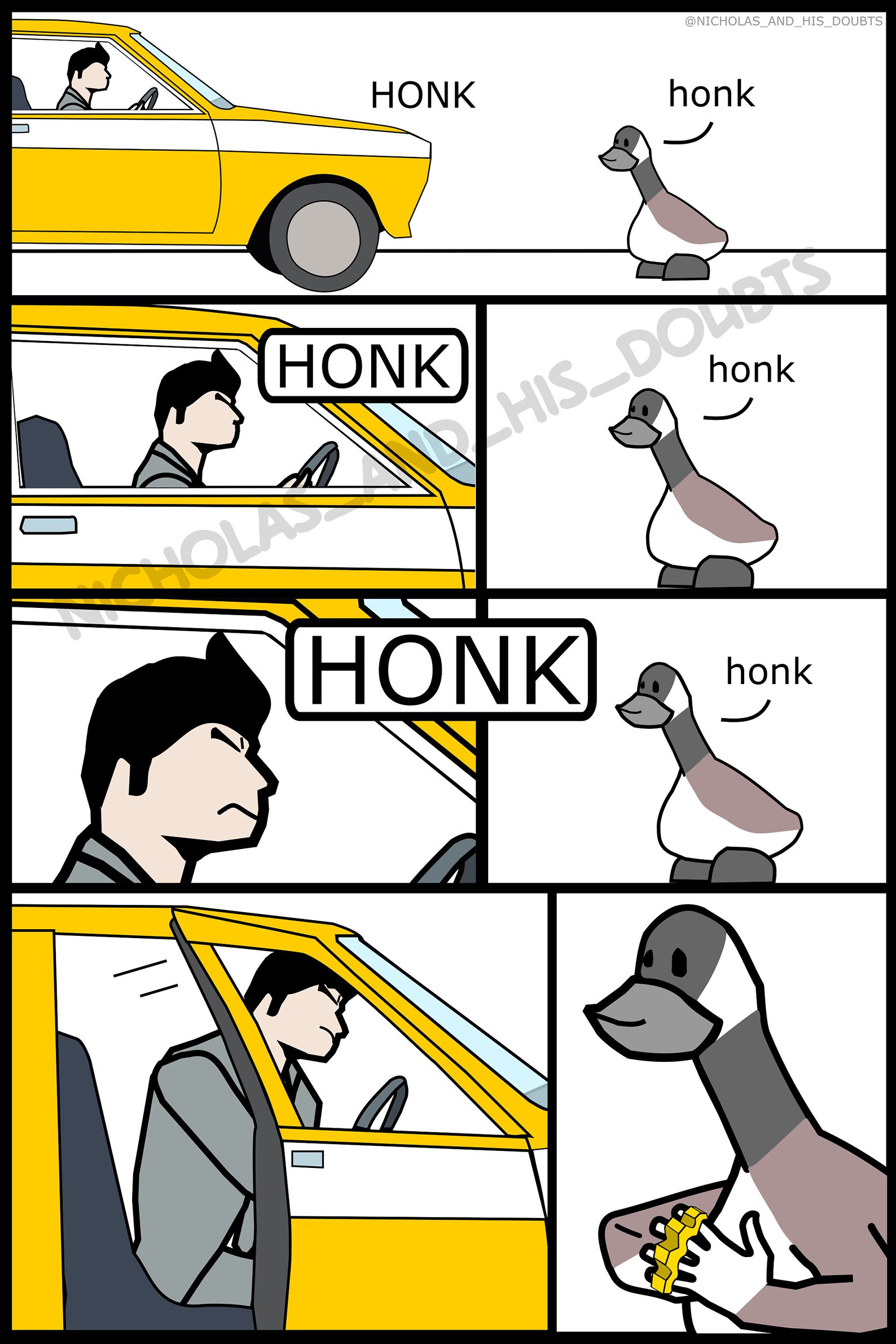 Canada Goose Comic WALL DECOR | Funny Wall Art Gift for Canadian Goose ...