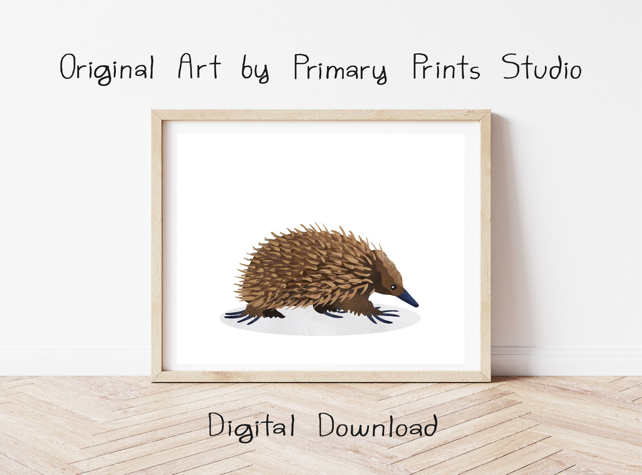 Echidna Art Print Echidna Printable Australian Animal - Etsy