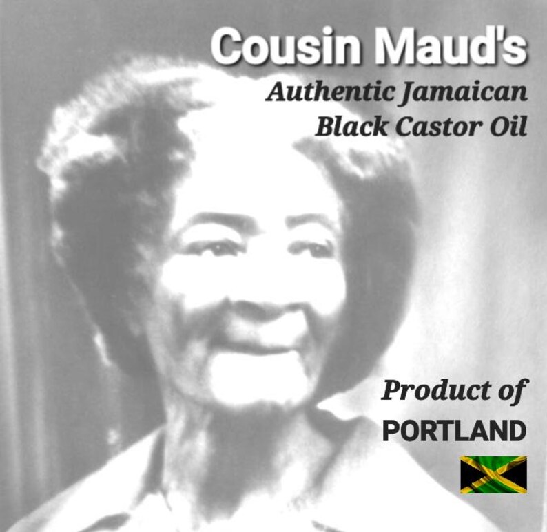 Cousin Maud's Organic Jamaican Black Castor Oil 1 Litre Glass Mason ...