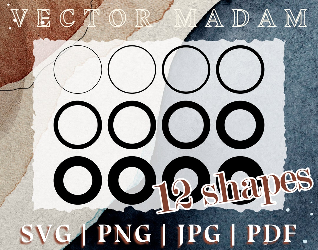 Circle Shapes | Cut File Vector Image | Svg Png Jpg Pdf | Cricut ...