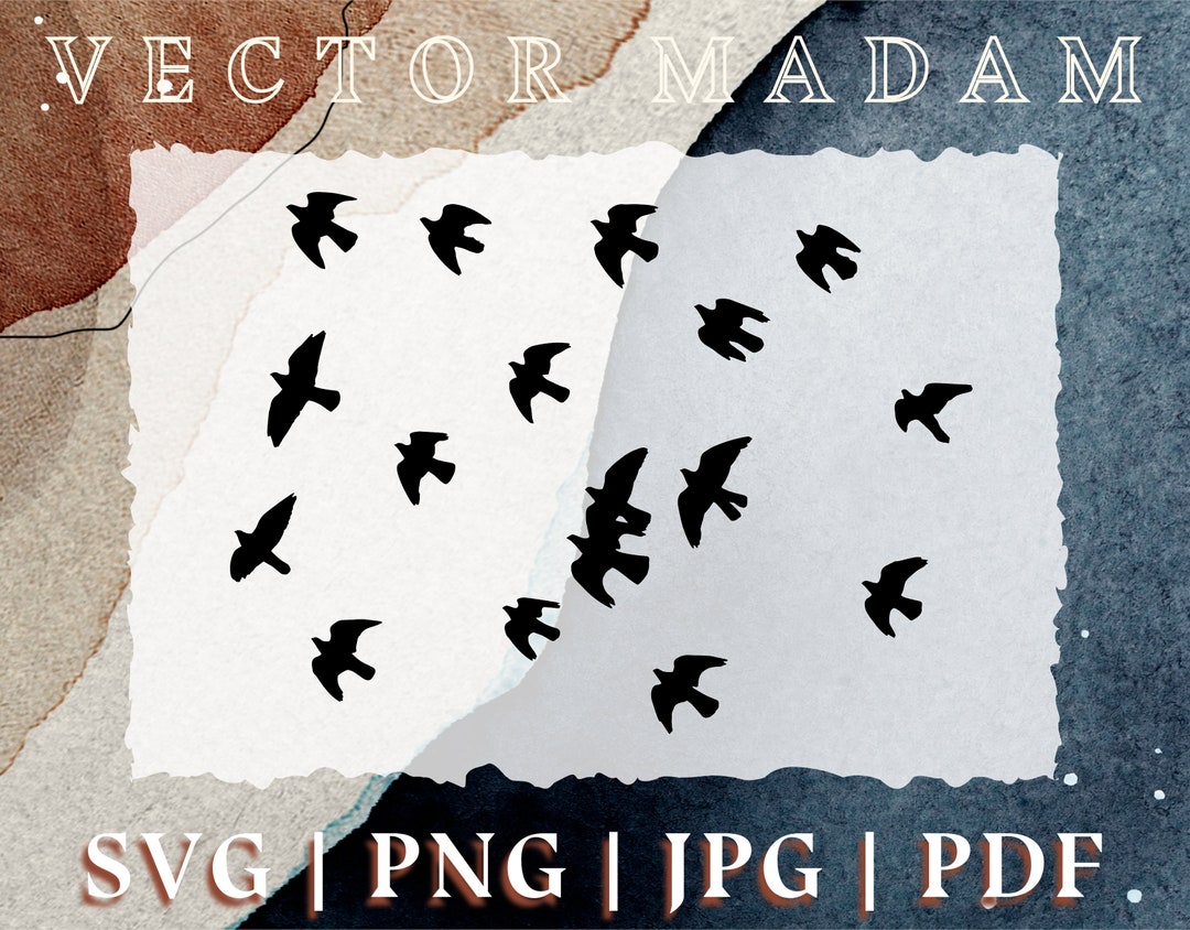 Birds Flying Flock | Cut File Vector Image | Svg Png Jpg Pdf | Cricut ...