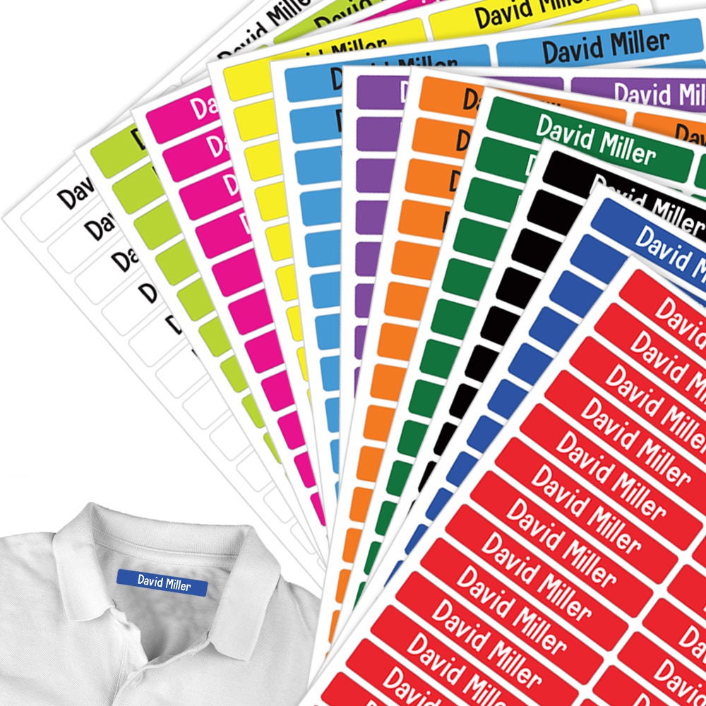 Kids Iron Labels Iron on Name Tags Clothing Labels Iron on - Etsy