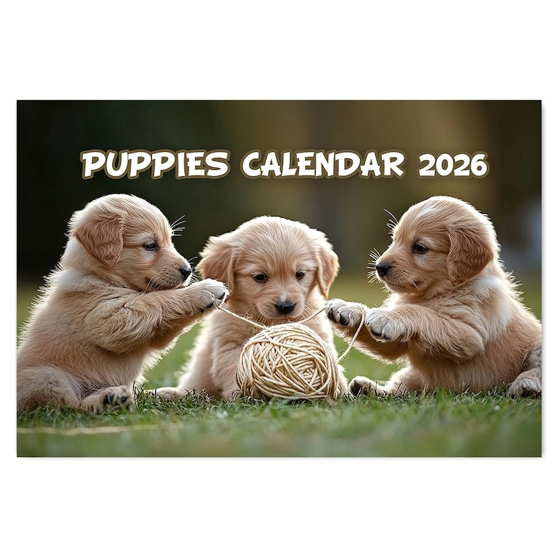 Puppy Calendar 2026 - Etsy UK
