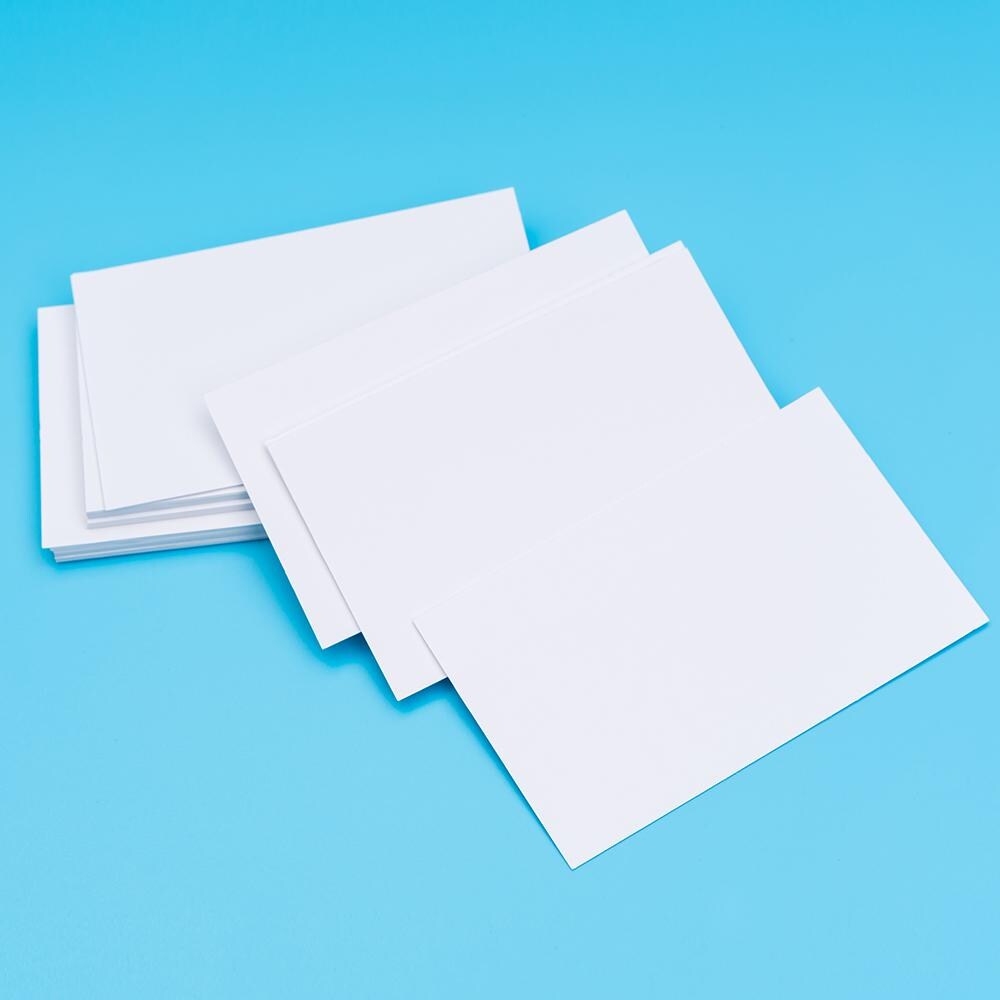 White Blank Card 300gsm White Card Plain Cards Thick White Card Stock ...