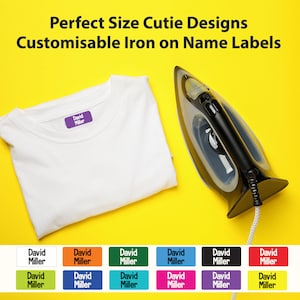 Kids Iron Labels Iron on Name Tags Clothing Labels Iron on Stickers ...