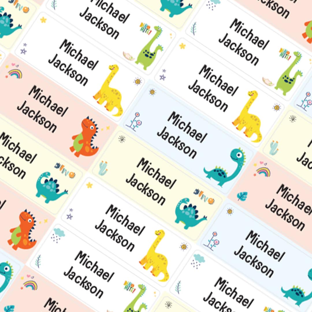 Custom Name Labels School Stickers Kids Name Labels School Name ...