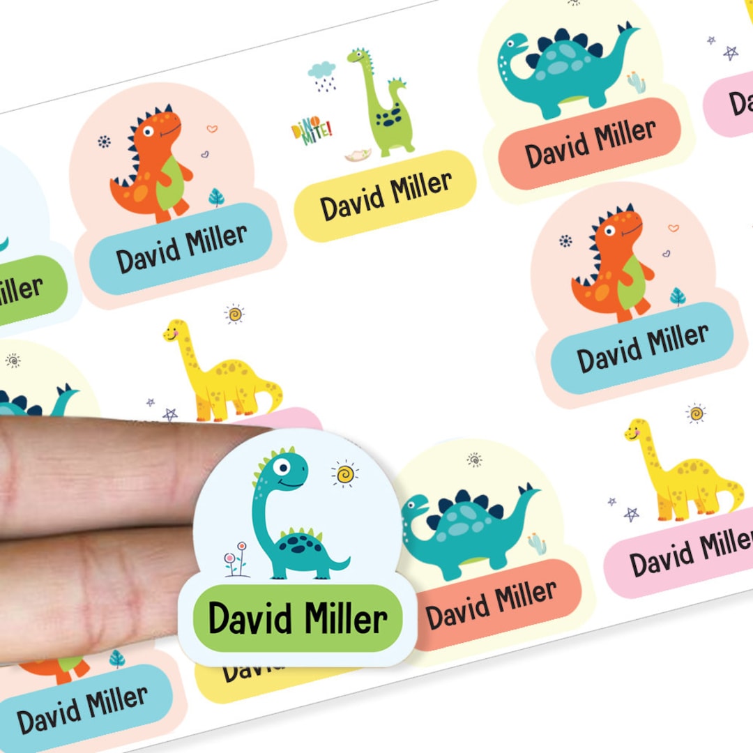 Custom Name Labels School Name Stickers School Name Labels Daycare ...