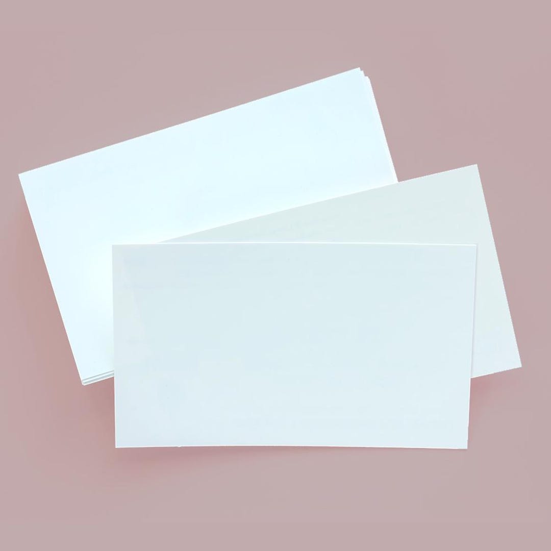 White Blank Card 300gsm White Card Plain Cards Thick White Card Stock ...