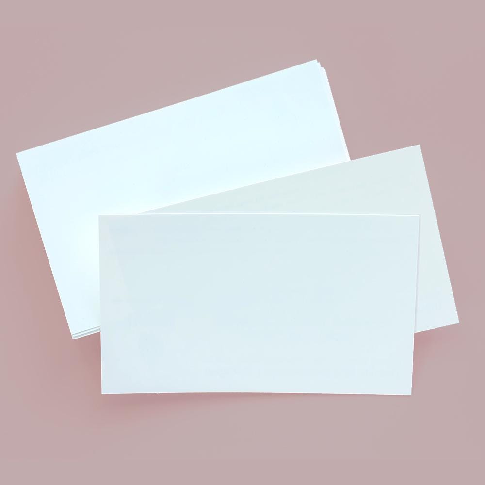 White Blank Card 300gsm White Card Plain Cards Thick White Card Stock ...