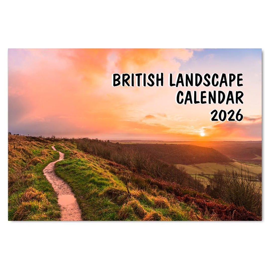 British Landscapes Calendar 2026 12 Month to View A4 Wall Calendar 2026 ...