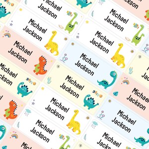 Custom Name Labels School Name Stickers School Name Labels - Etsy