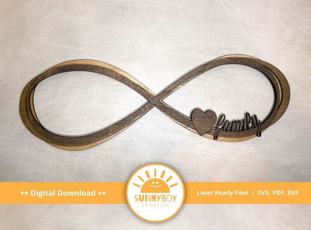 Infinity Artwork | Multiple Layers & Display Options | Laser Cut File ...