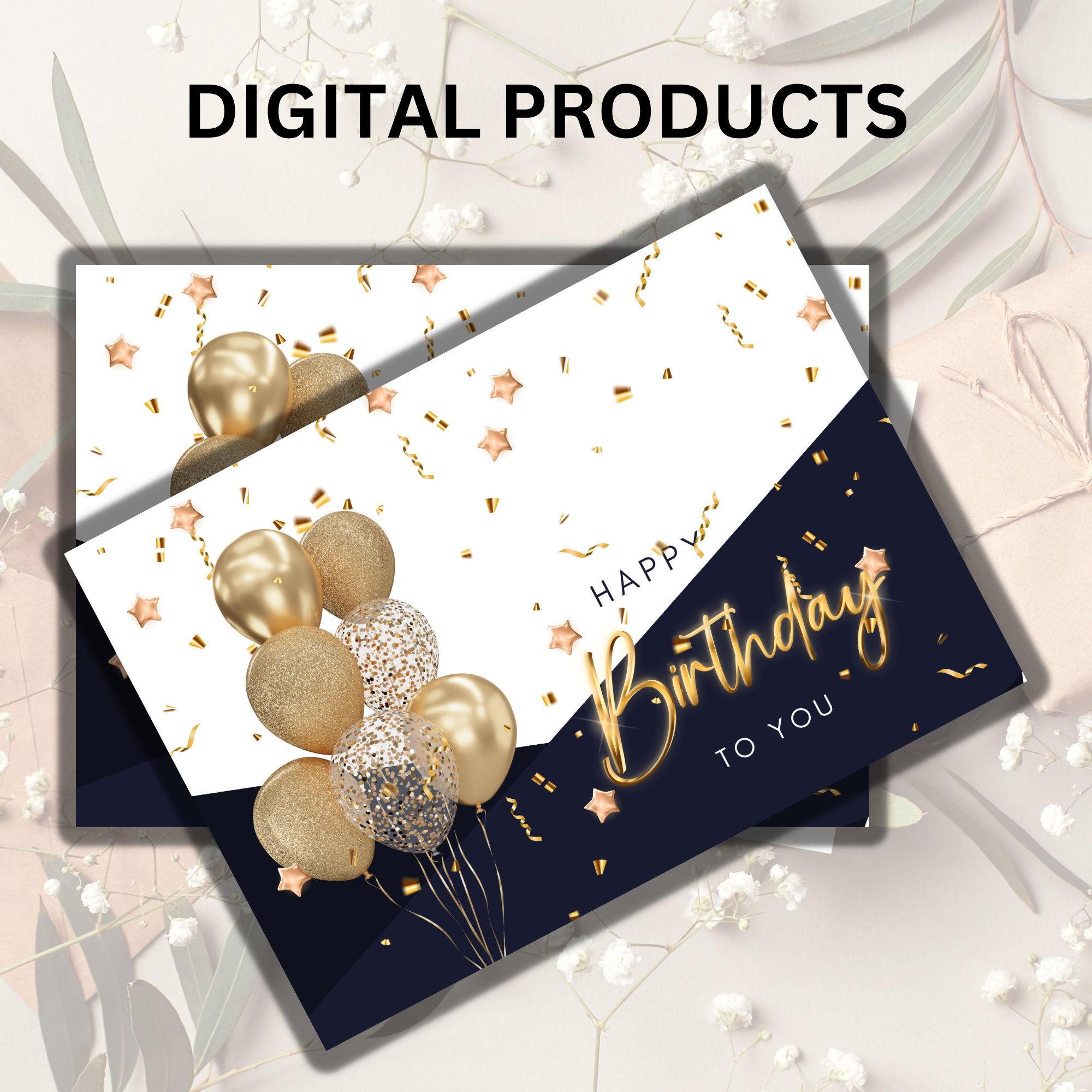 EDITABLE Printable Cards, Printable Birthday Card, Printable Greeting ...