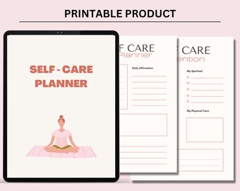 Self-care Planner Printable | Self-love Journal | Mental Health ...