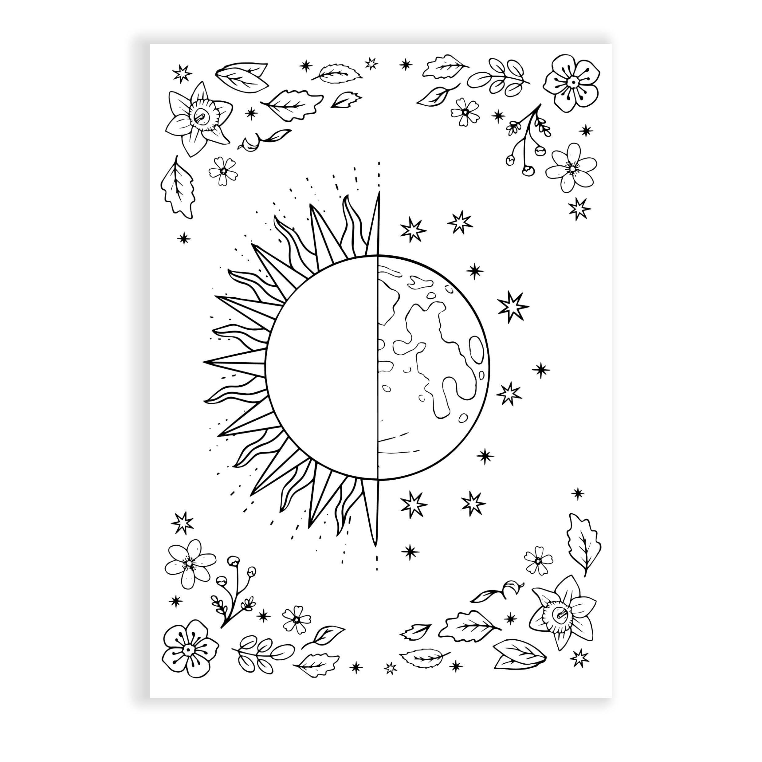Solstices and Equinoxes Coloring Pages - Pagan Art (digital Download ...