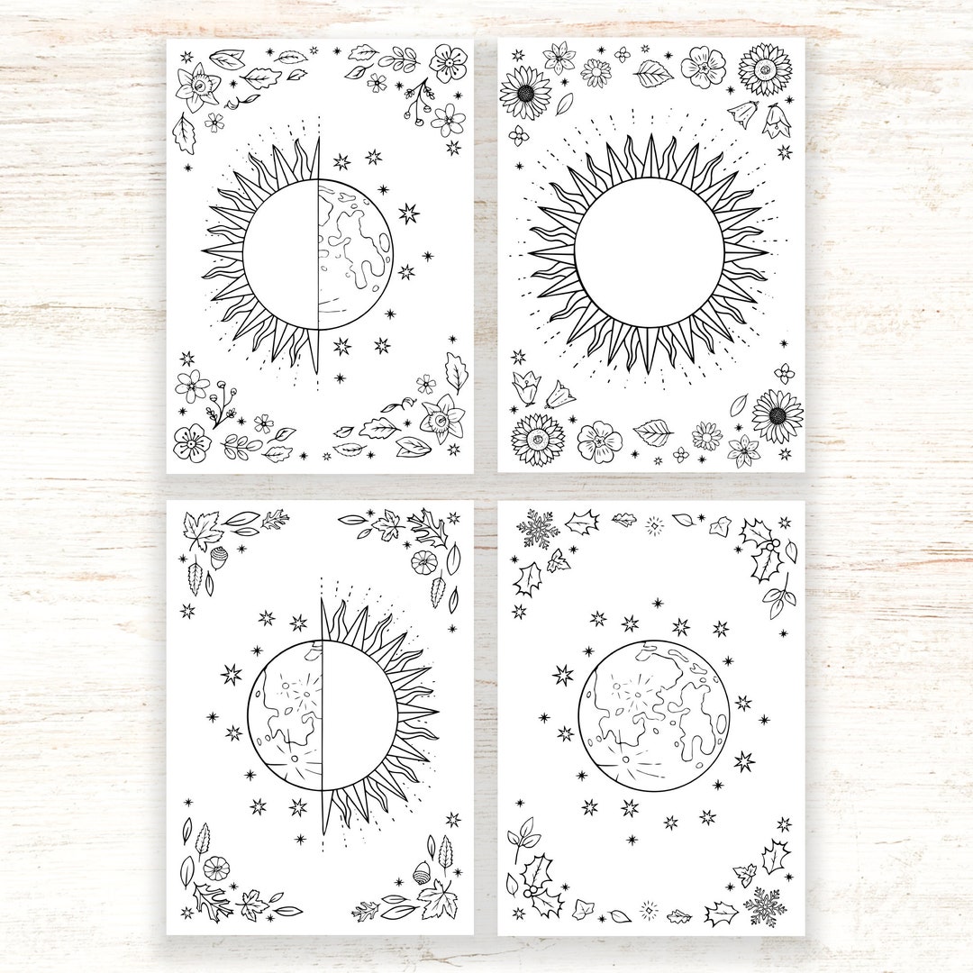 Solstices and Equinoxes Illustrations - Winter and Summer Solstice ...