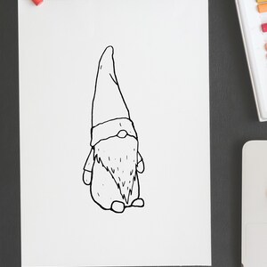 Printable Tomte Artworks, Colouring Pages, A4 Size Printable, Gnome ...