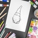 Printable Tomte Artworks, Colouring Pages, A4 Size Printable, Gnome ...