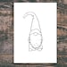 Printable Tomte Artworks, Colouring Pages, A4 Size Printable, Gnome ...