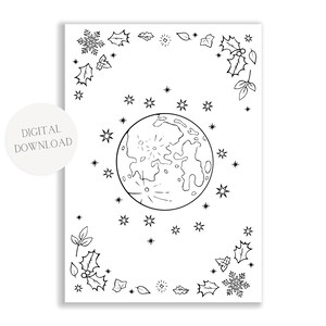 Winter Solstice Colouring Page - Digital Download Winter Art Project ...