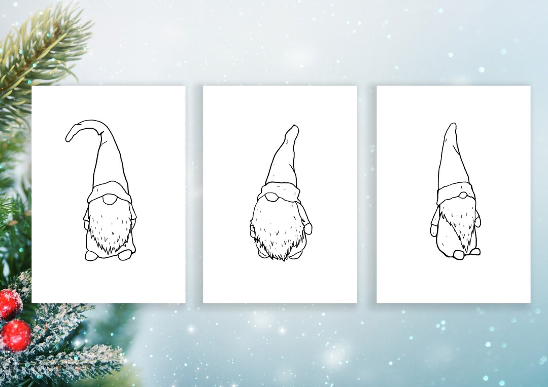 Printable Tomte Artworks Colouring Pages A4 Size Printable - Etsy