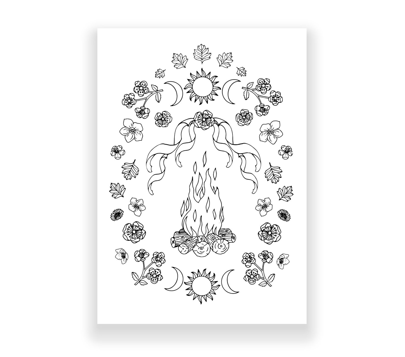 Beltane Colouring Page May Day Artwork Altar Decoration - Etsy Canada