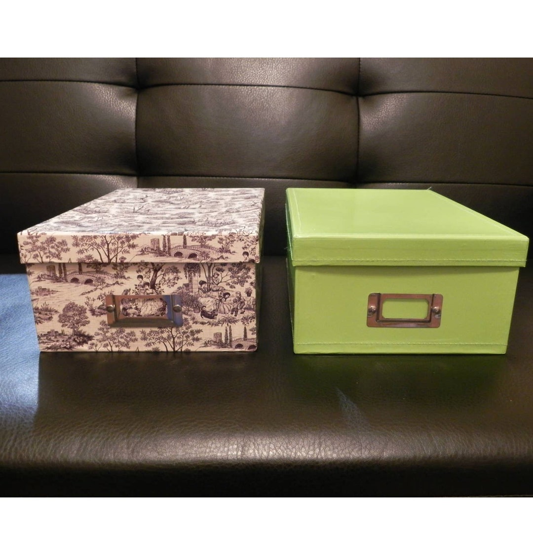 Photo Box Storage Lot of 2 Album Boxes - Etsy
