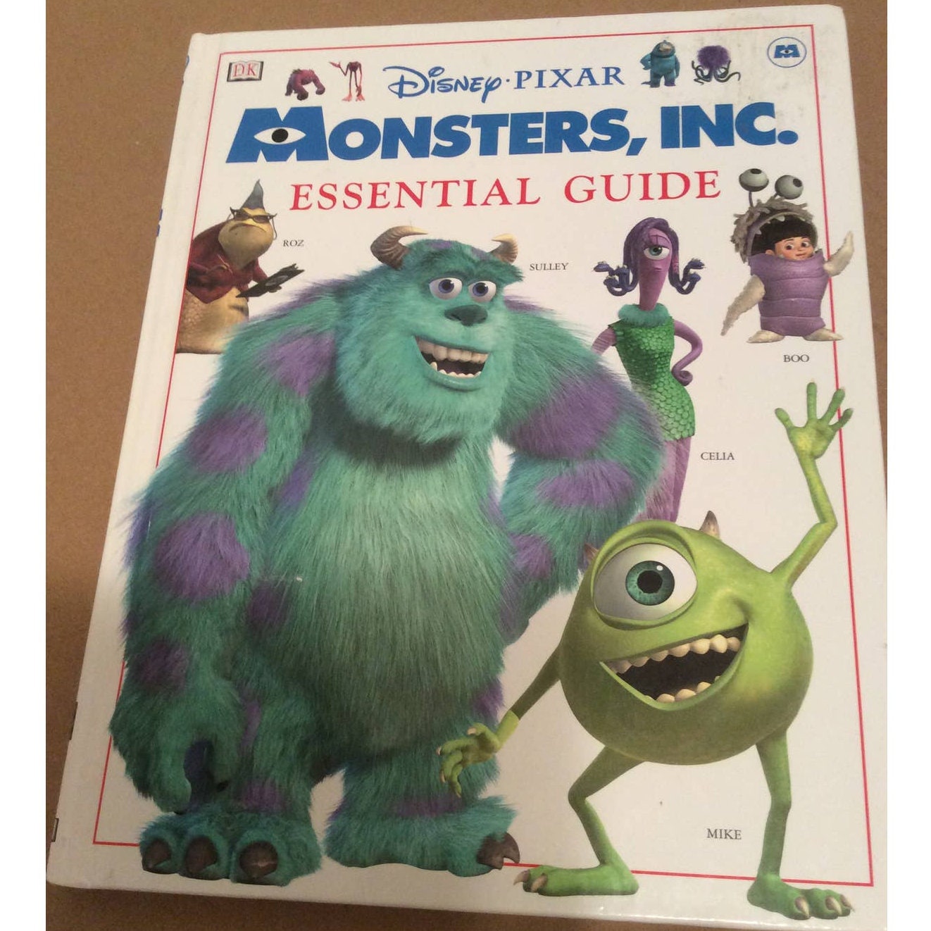 2001 Pixar Monster's Inc. Essential Guide Hardback Book and Mike - Etsy