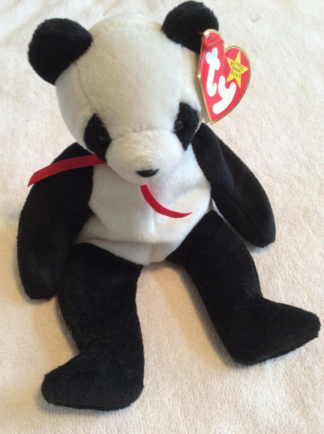 1997 Retired Fortune the Panda Ty Beanie Baby Red Tush Tag - Etsy