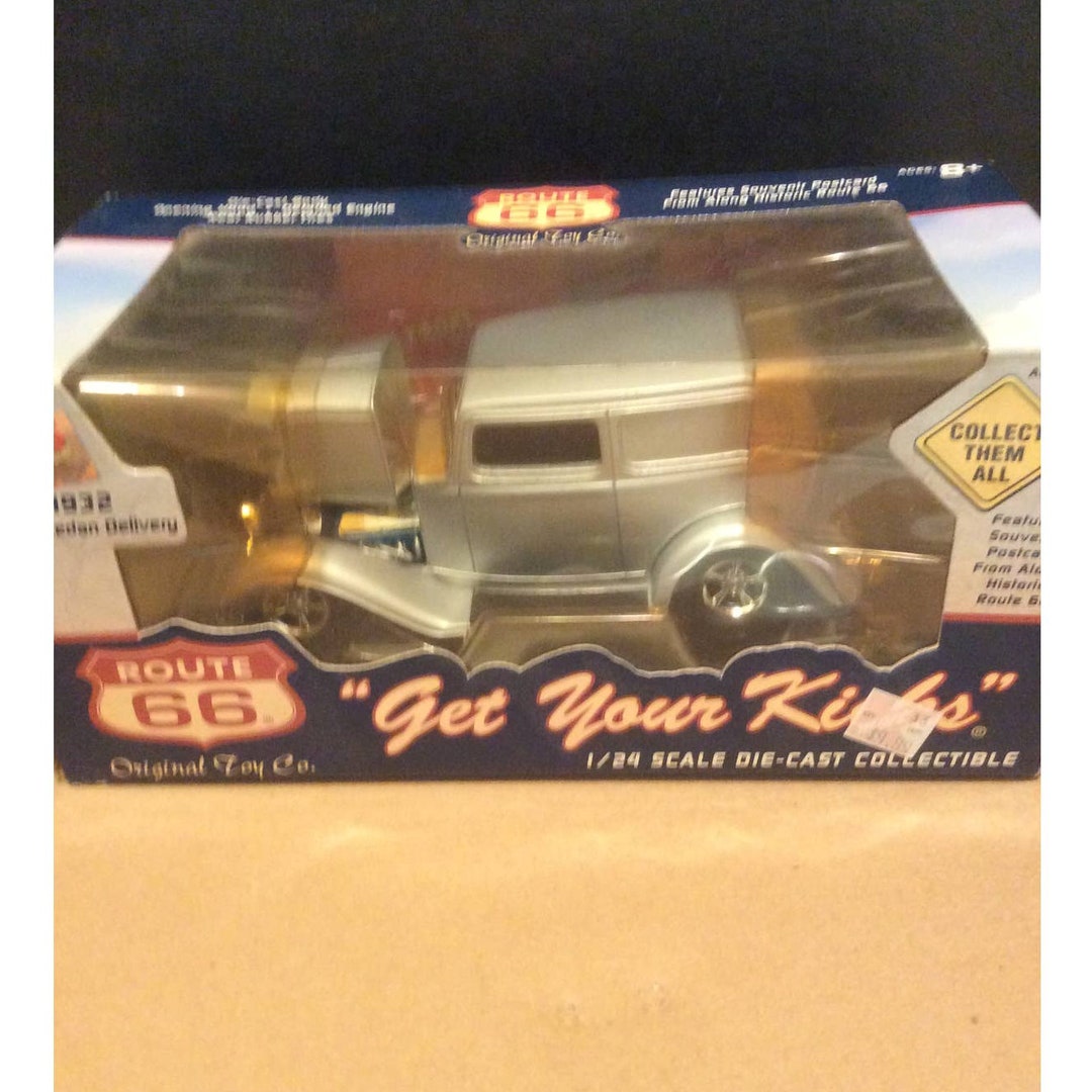 Silver Die Cast 1932 Sedan Model Car in Box 1/24 Scale Route RT 66 - Etsy