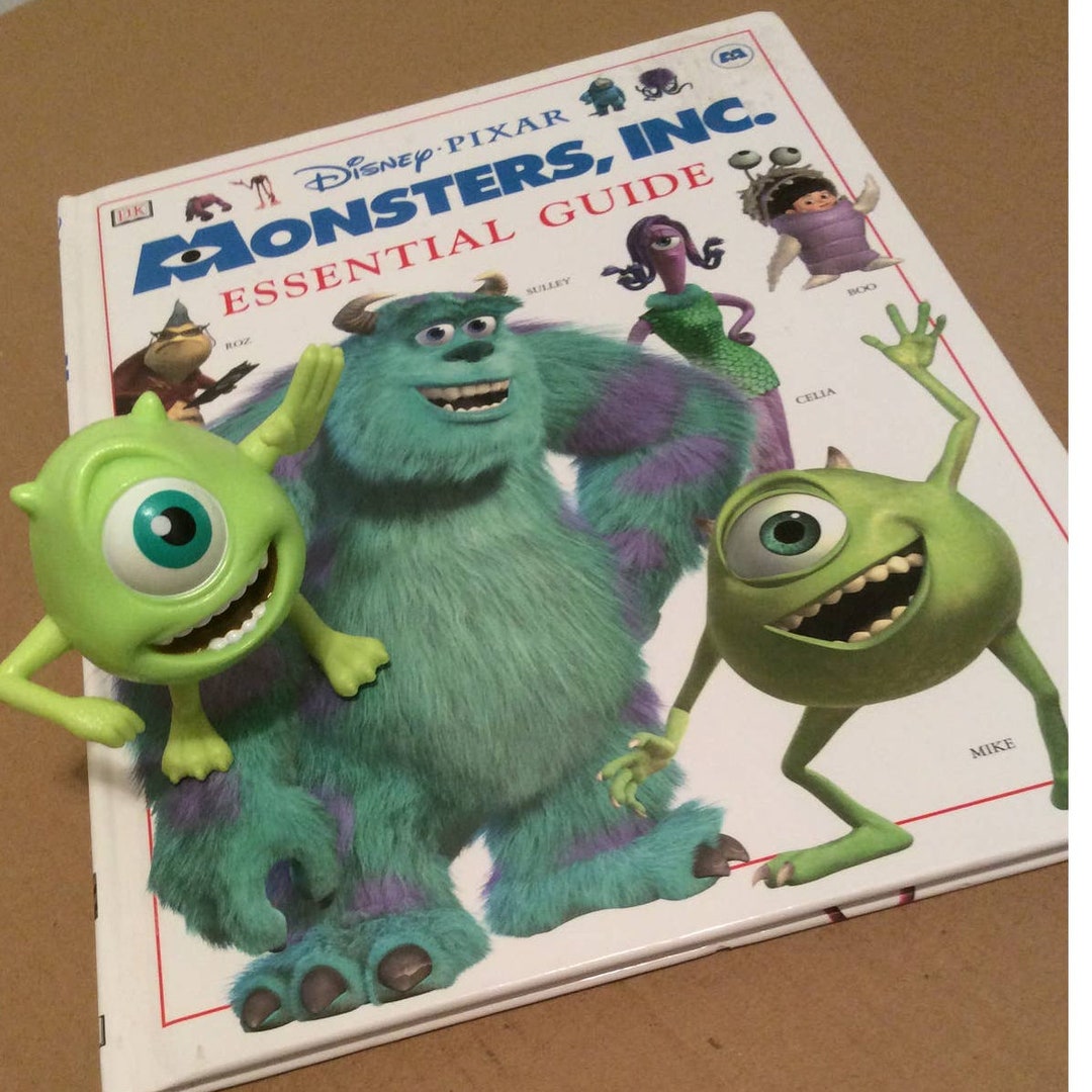 2001 Pixar Monster's Inc. Essential Guide Hardback Book and Mike - Etsy