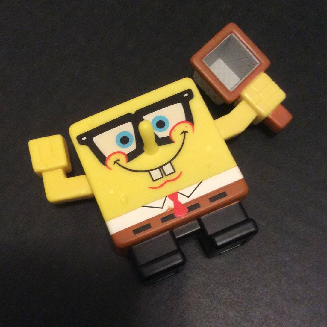 Vintage 2009 Burger King Spongebob Plastic Figure Rare - Etsy
