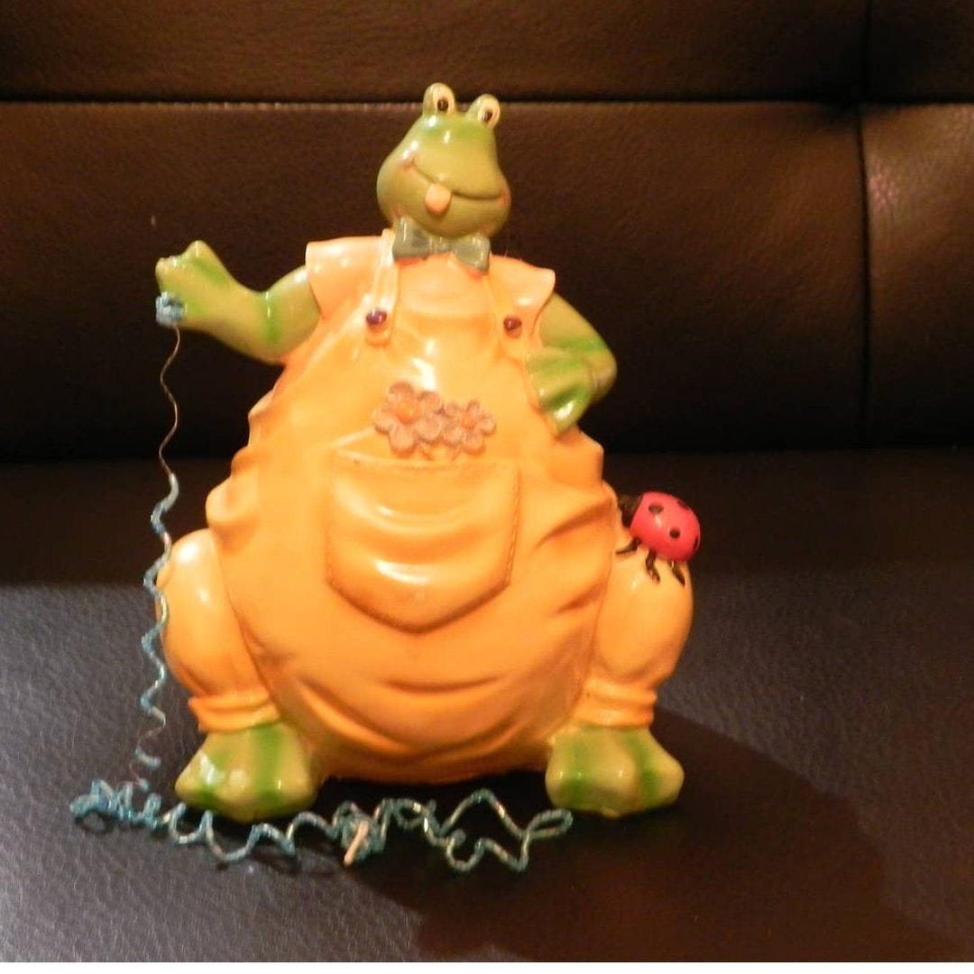 A Jumbo Frog Figurine Delight: A Majestic Frog Sculpture - Etsy