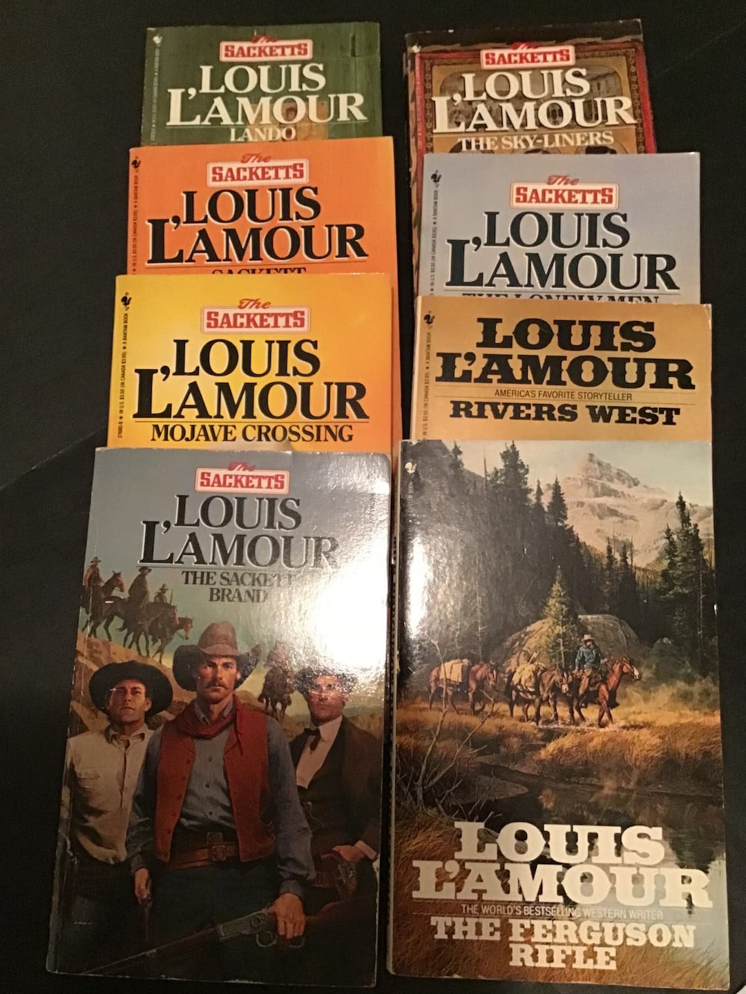 Louis L'amour Western Book Collection Set of 8 Books Sackett, Mojave ...