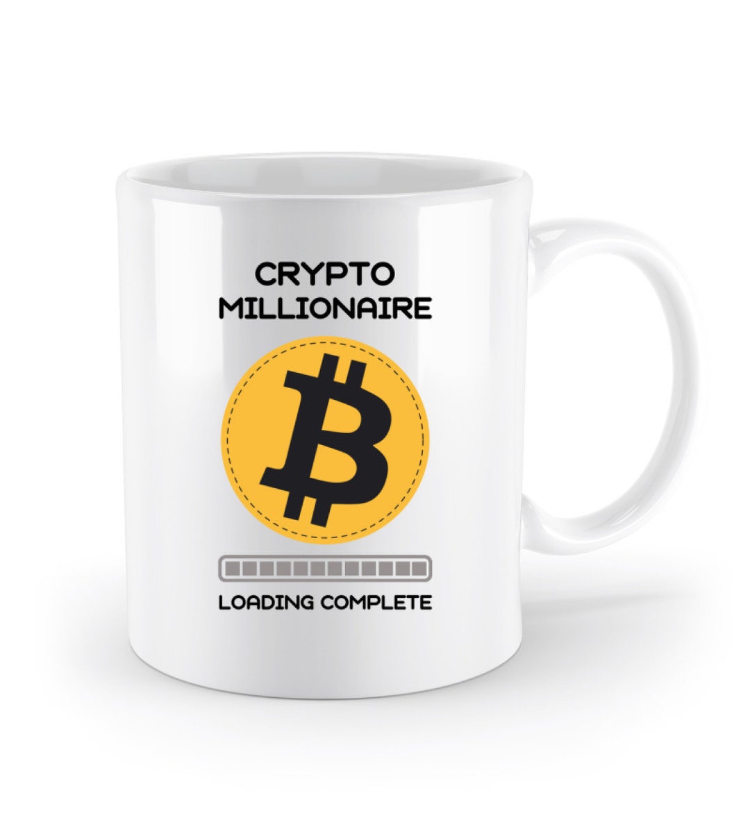 Bitcoin Mug Crypto Millionaire Loading Complete Bitcoin Gift BTC Hodler ...