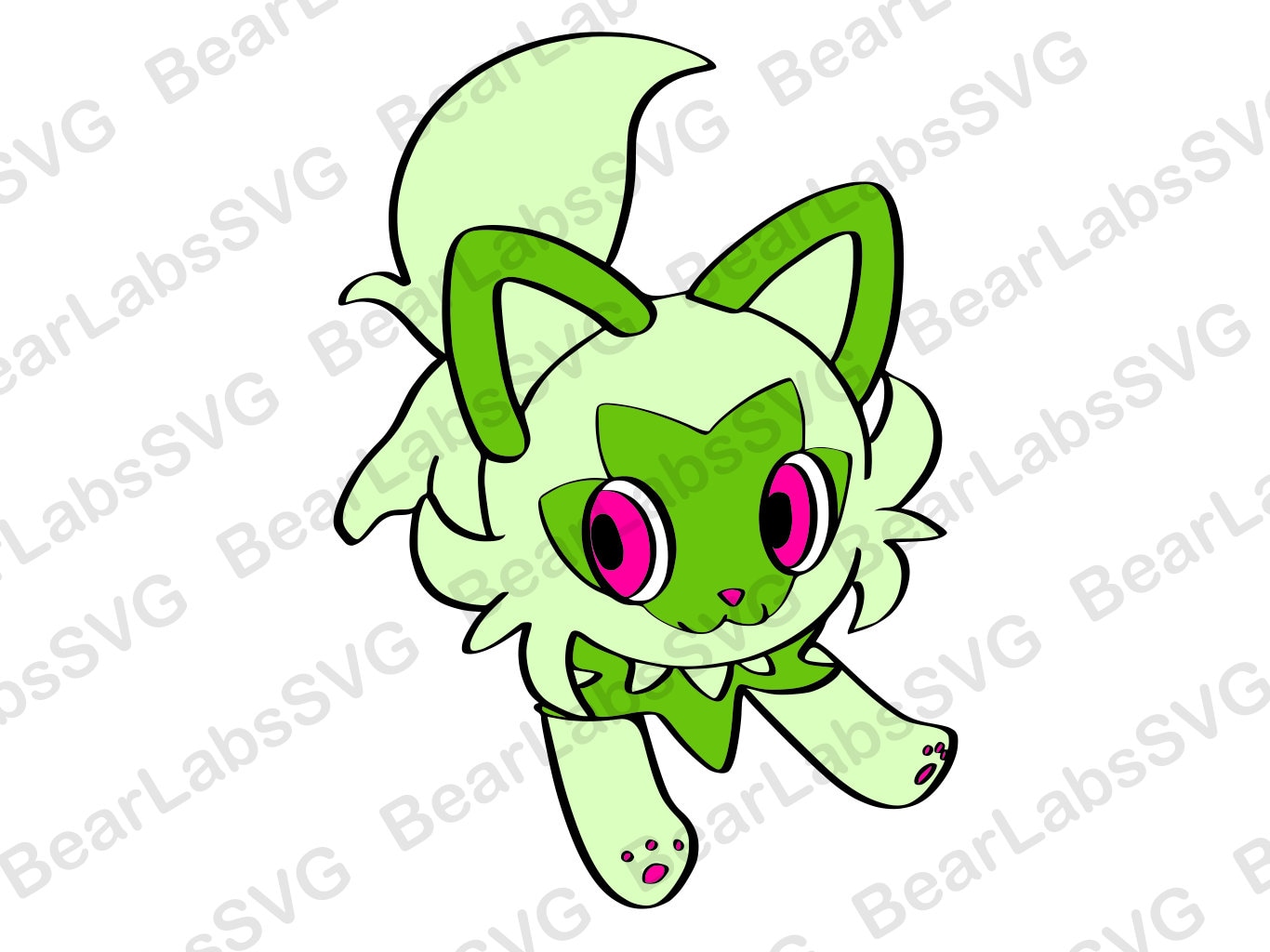 Sprigatito SVG Multi-layered File for Cricut or Silhouette - Etsy