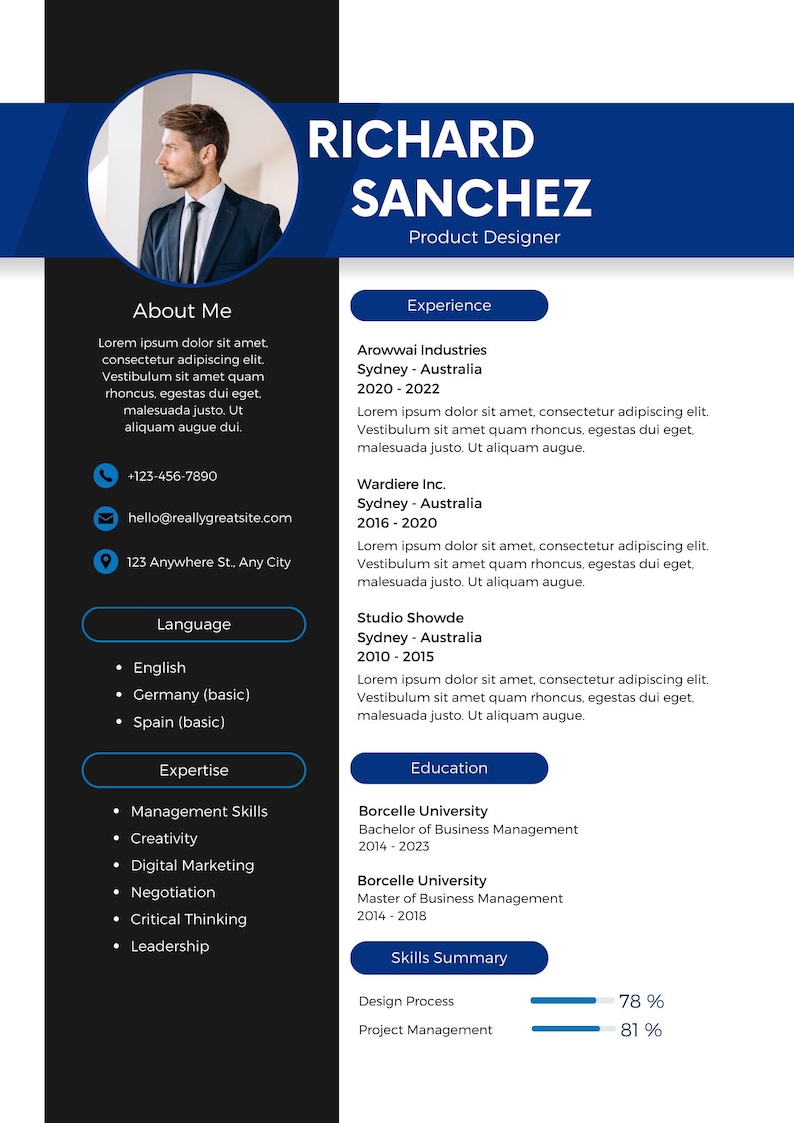 RESUME TEMPLATES - Etsy